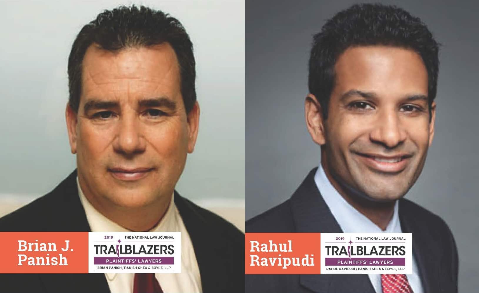 Brian Panish & Rahul Ravipudi Named 2019 Trailblazers by National Law ...
